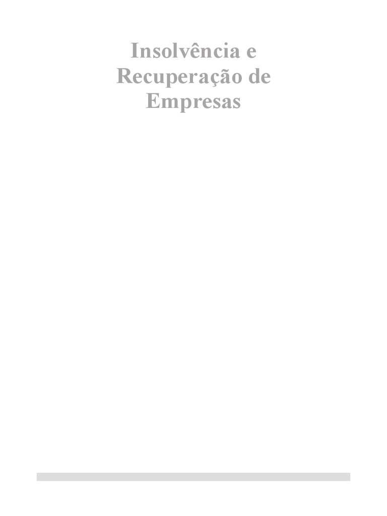 Insolvência - Formulários | PDF | Insolvência | Falência