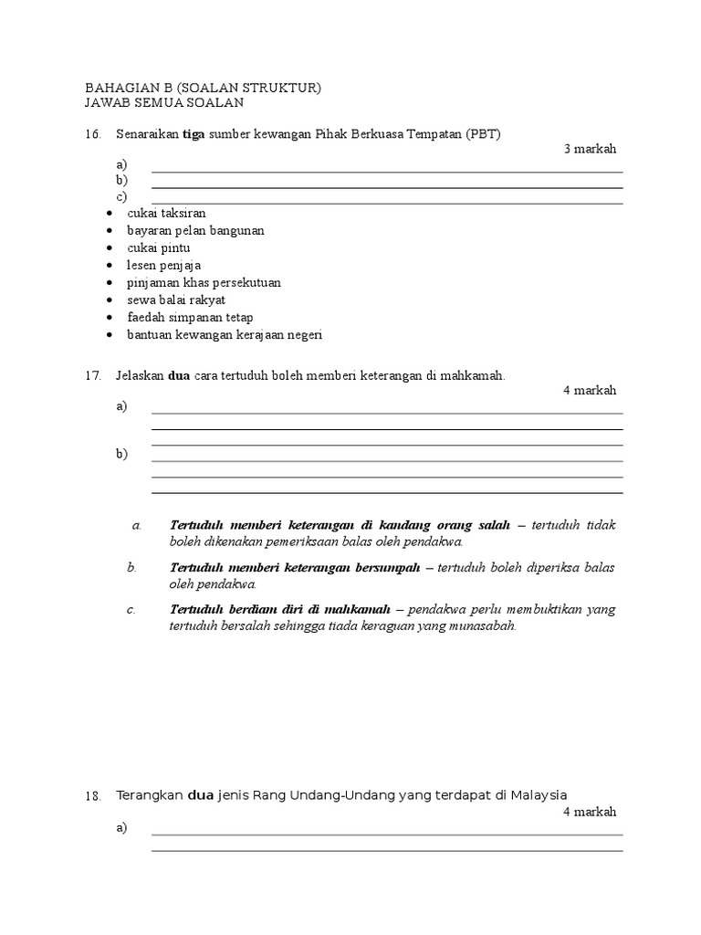 Skema B | PDF