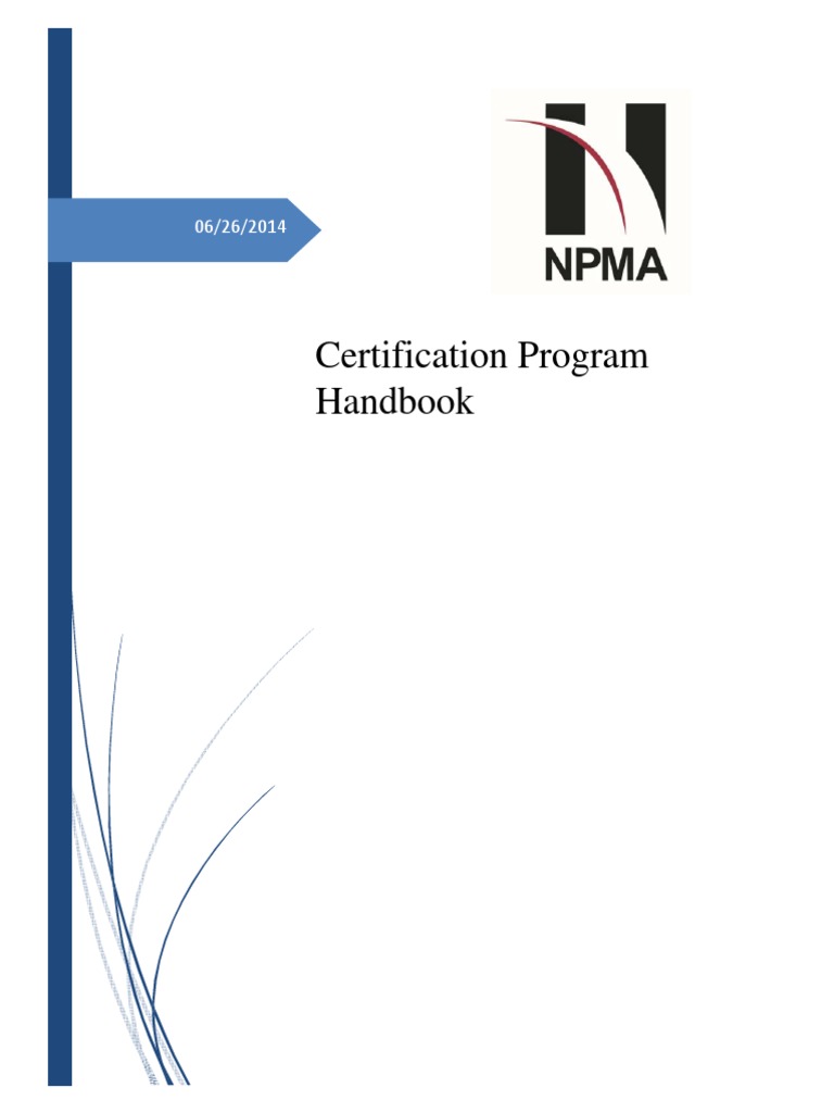 NPMA Certification Handbook | PDF | Professional Certification | Test ...
