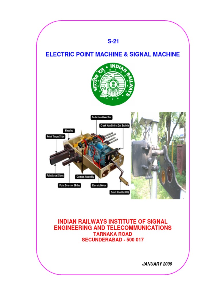 Electric Point Machine & Signal Machine | PDF | Clutch | Electric Motor