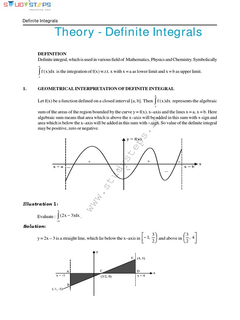 Understanding Definite Integrals in Calculus | PDF | Summation | Integral