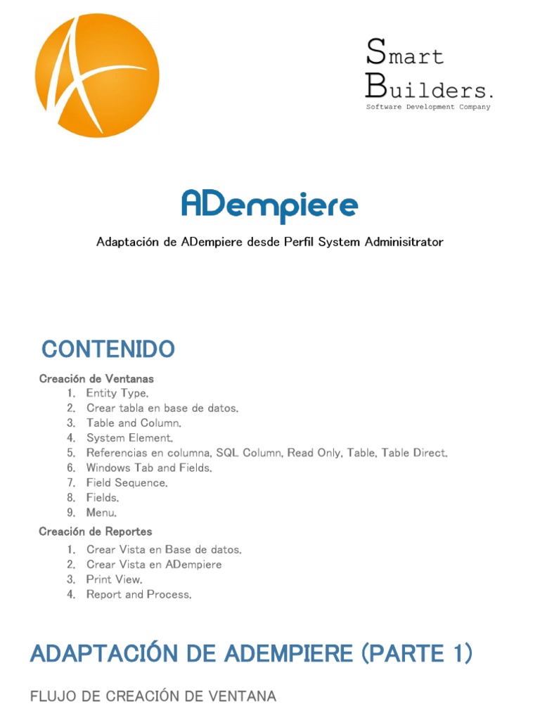 Adempiere Guia | PDF | SQL | Bases de datos