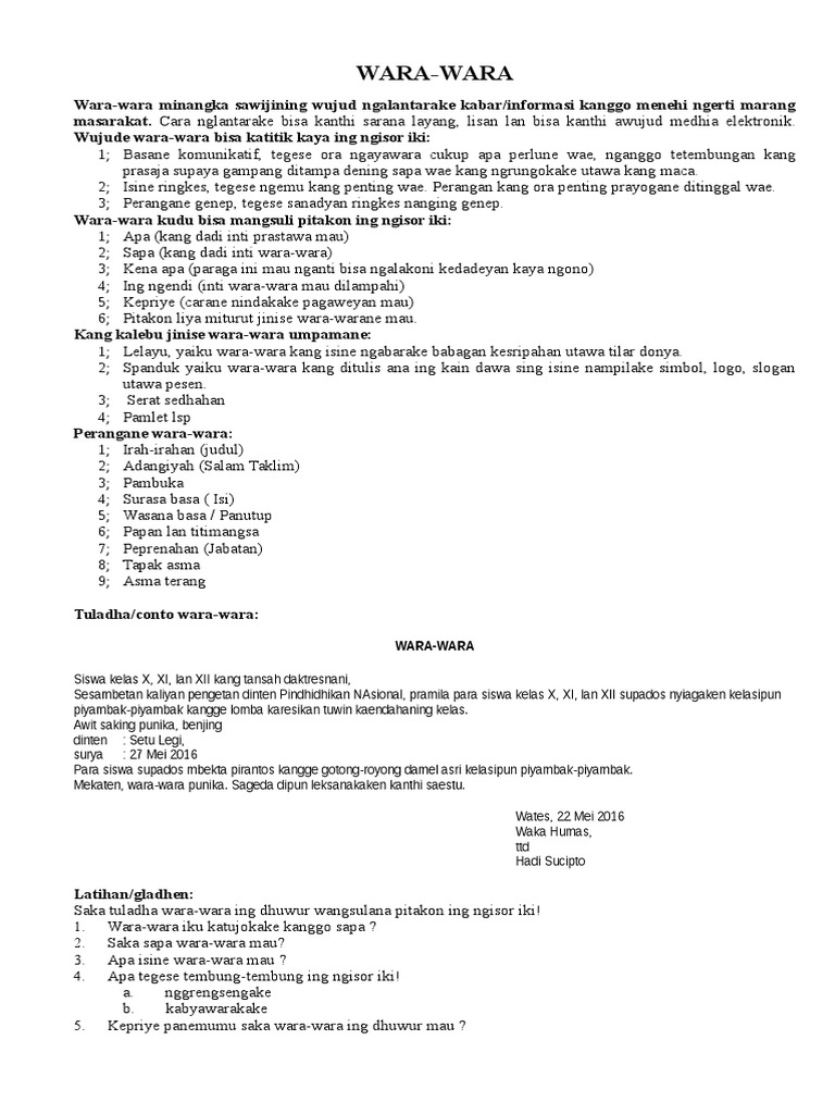 Wara Wara | PDF