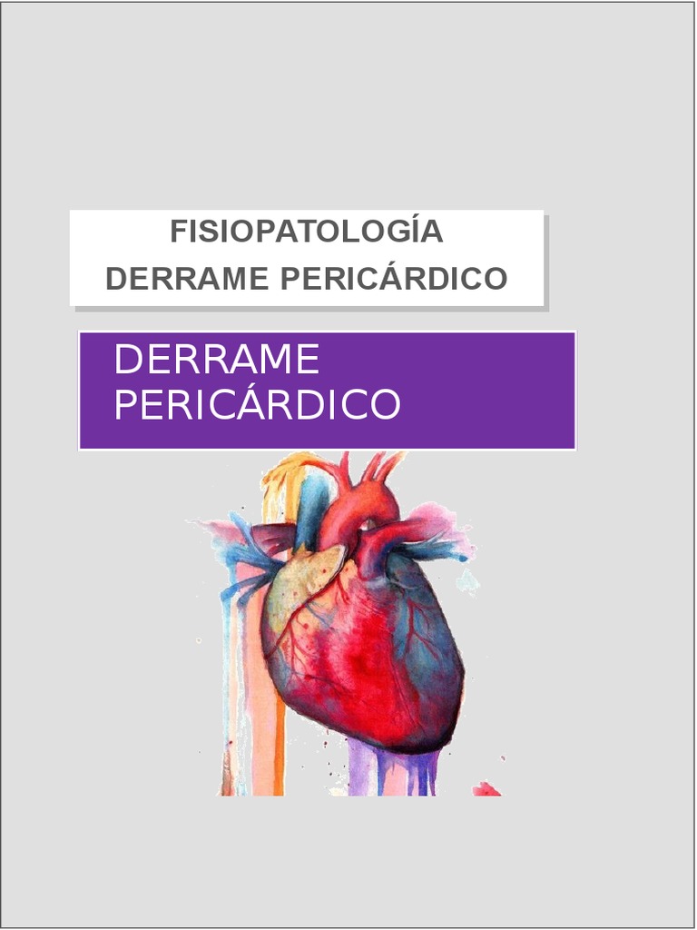 Derrame Pericardico | PDF | Corazón | Medicina