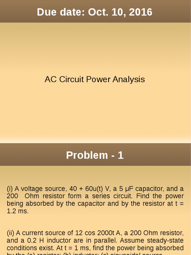Pset 8 | PDF | Electrical Impedance | Ac Power