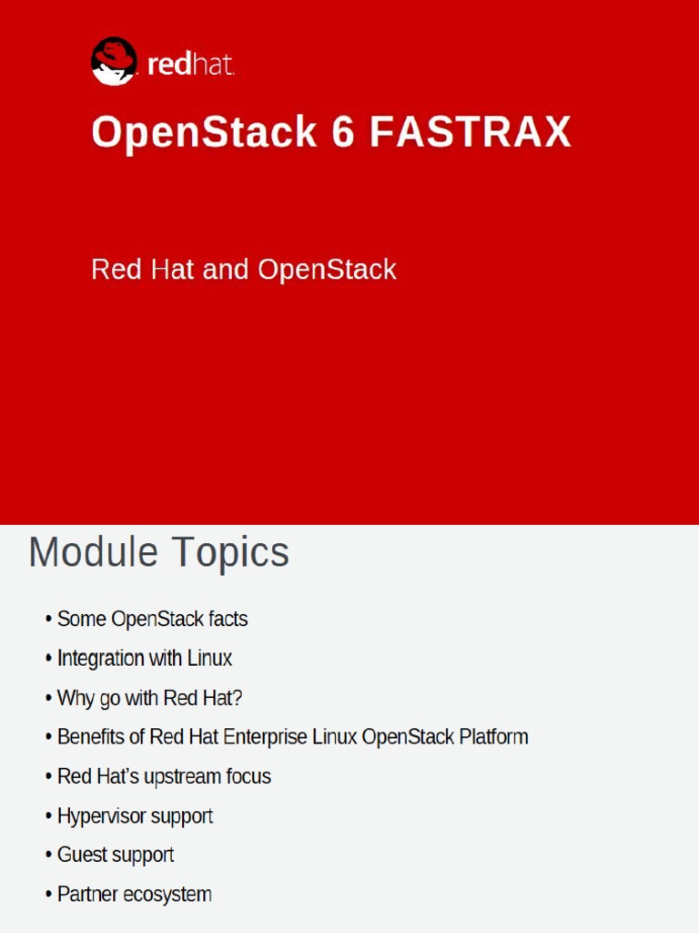 Redhat & Openstack Basics Lab | PDF | Open Stack | Red Hat