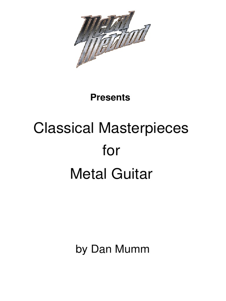 Metal Method Classic Masterpieces Complete Tab Book | PDF | Musical ...