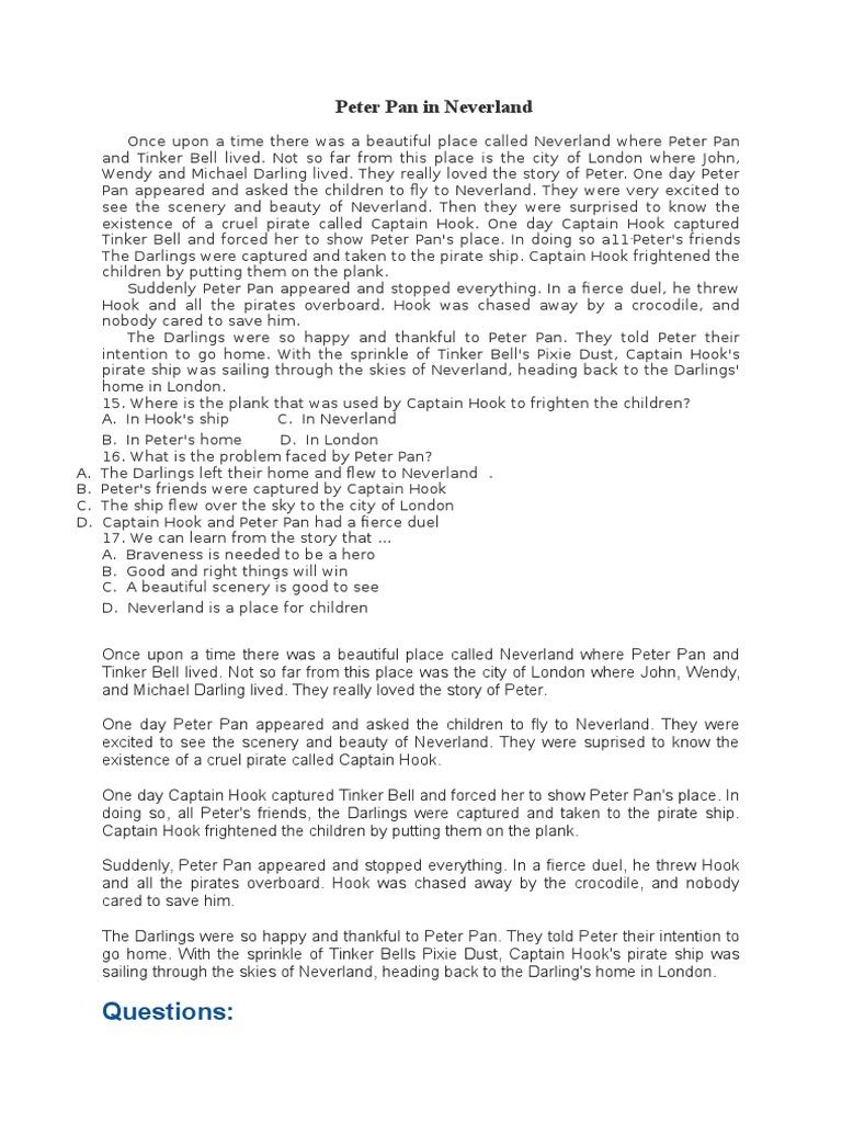 Peter Pan in Neverland | PDF | Peter Pan | Neverland