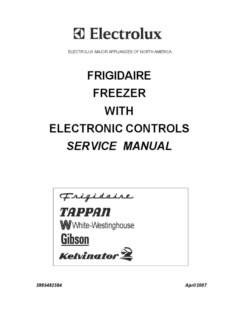 Chest Freezer Service Manual | PDF | Refrigerator | Thermostat