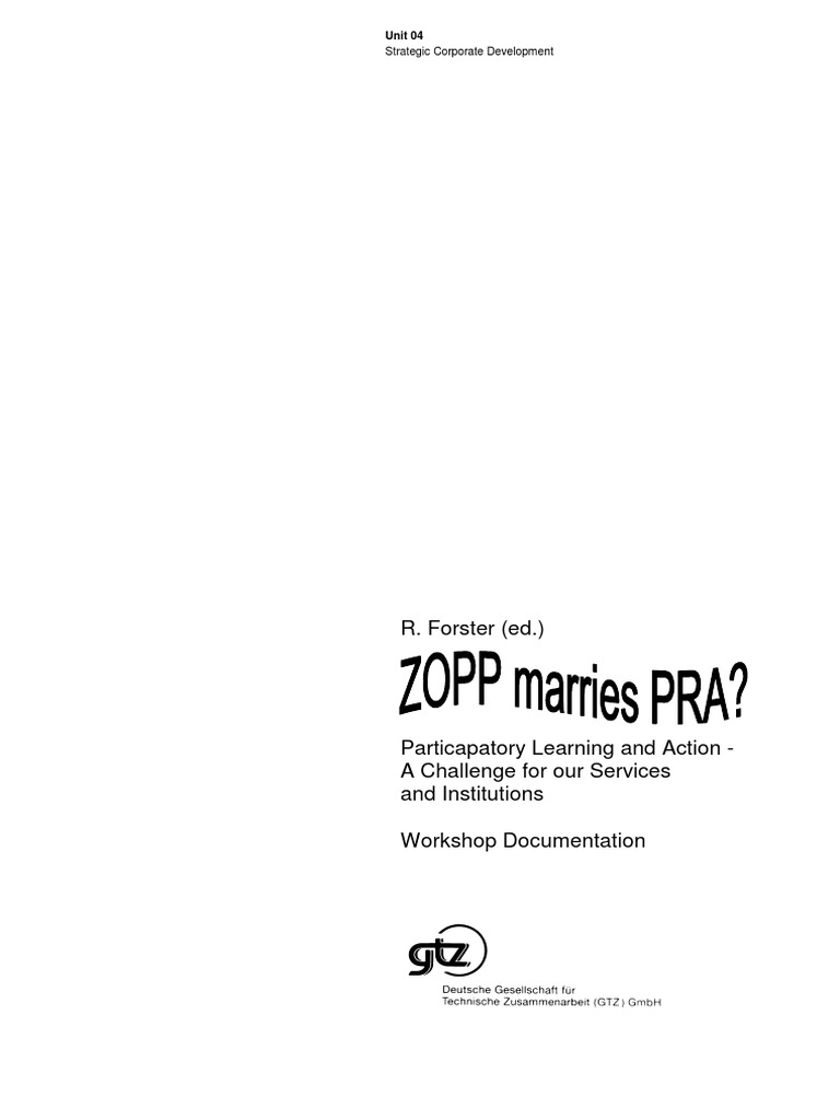 Zopp and PRA | PDF | Empowerment | International Development