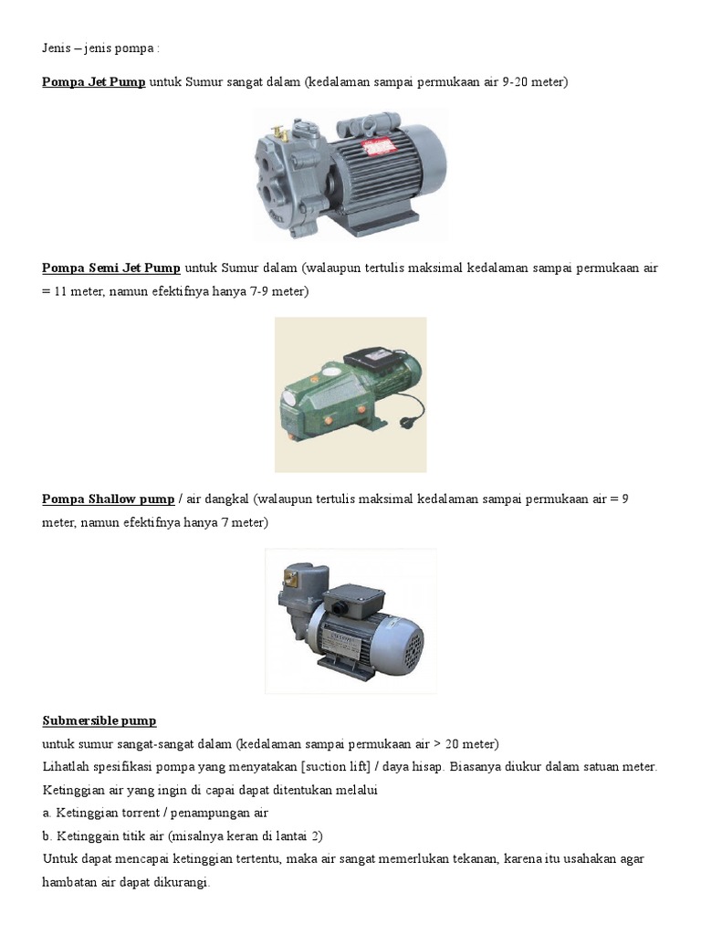 Brosur Pemiilihan Pompa | PDF