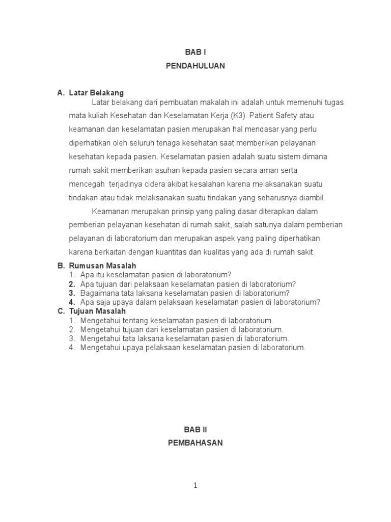 k3 Patient Safety Lab | PDF