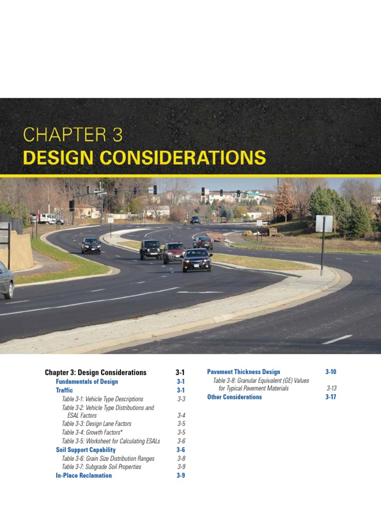 MAPA Asphalt Paving Design Guide Chapter3 | PDF | Road Surface | Traffic
