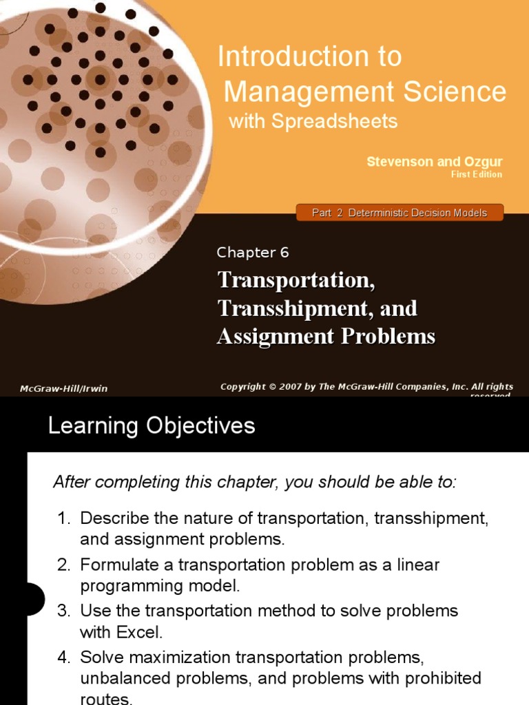 LPP Transportation Problem | PDF | Applied Mathematics | Business