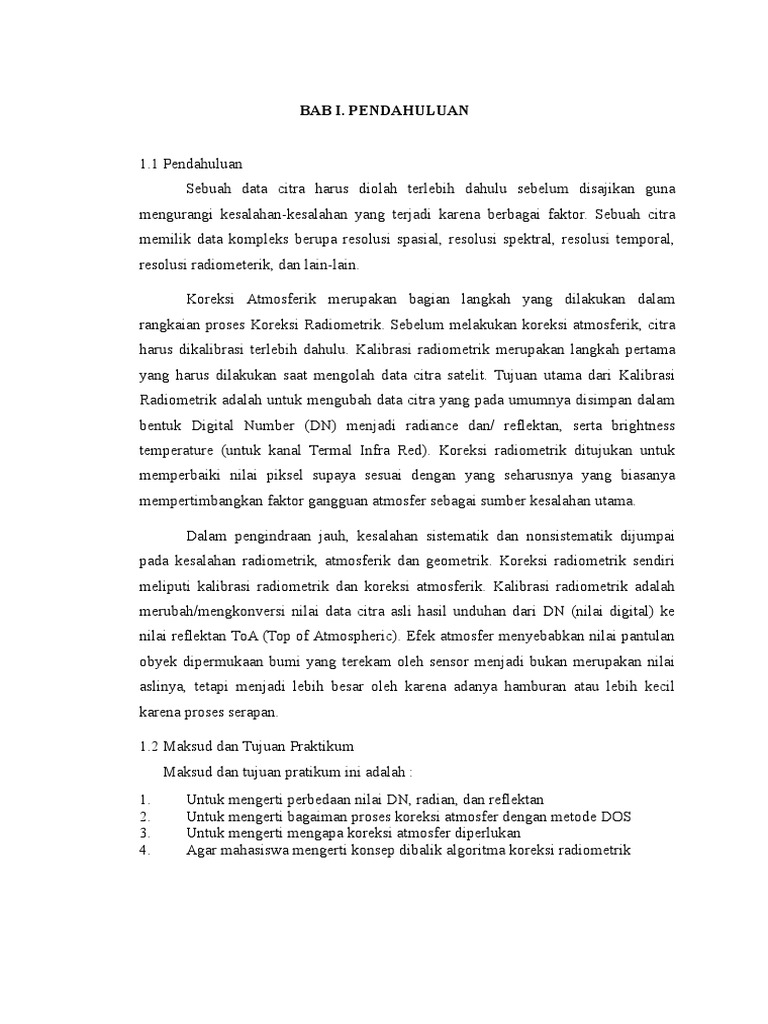 Pendahuluan Koreksi Atmosferik | PDF