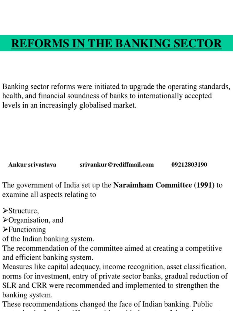 Banking Reforms 1 | PDF