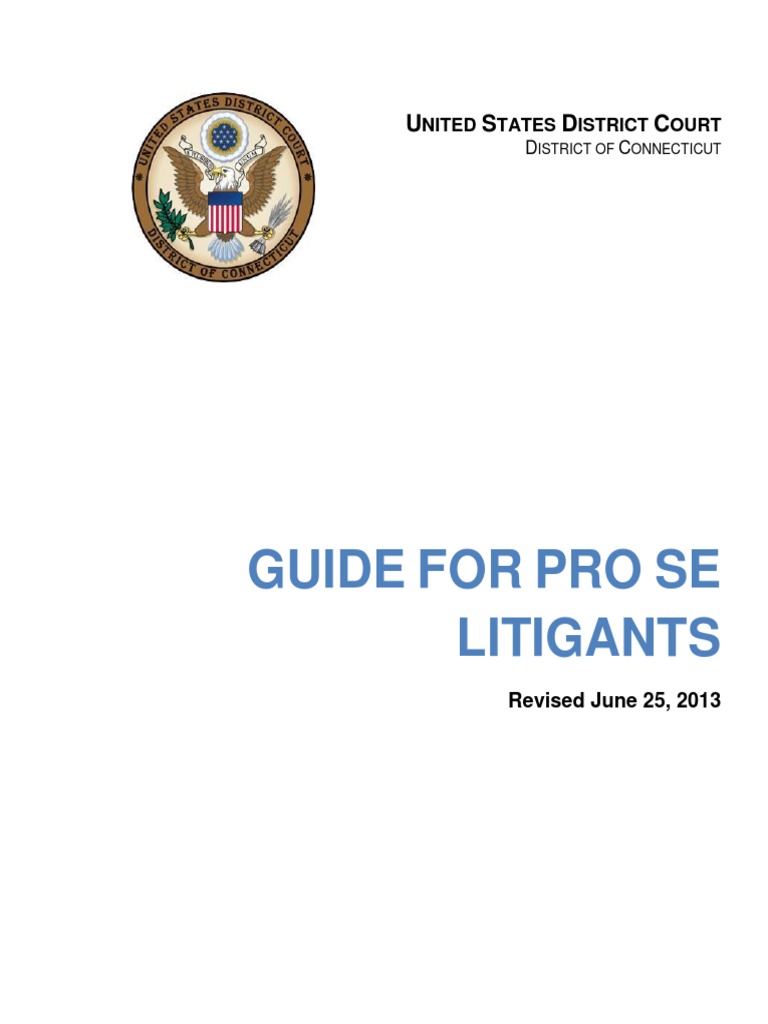 Proseguide6 25 13 | PDF | Pro Se Legal Representation In The United ...