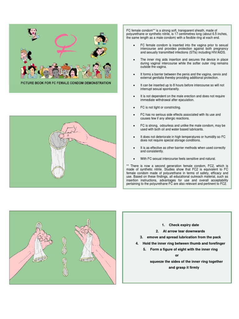 Female Condome How To Use | PDF | Vagina | Condom