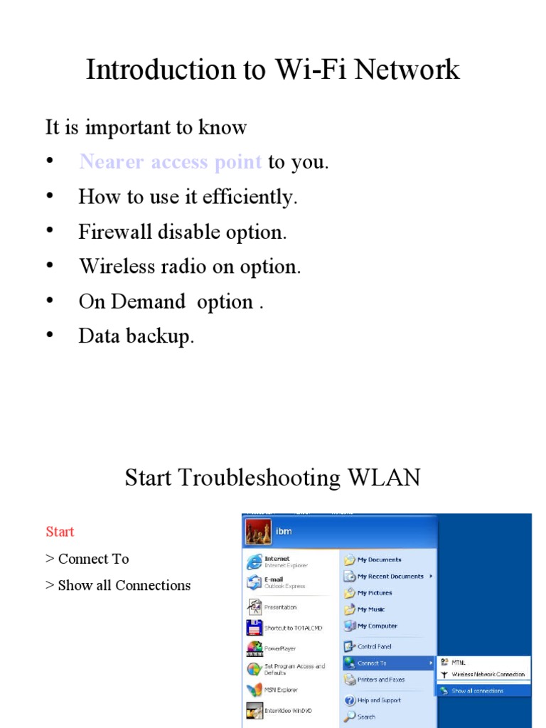 Wireless Setup Presentation | PDF | Wireless Lan | Computer Network