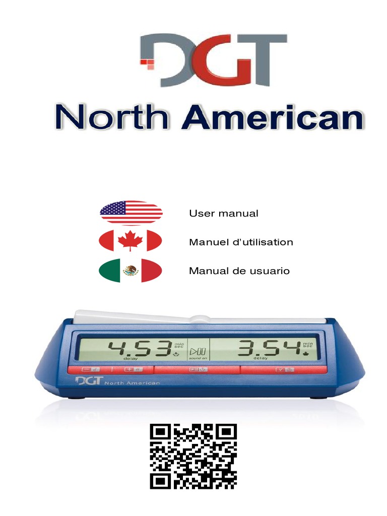 Manual For DGT North American Chess Clock | PDF | Battery (Electricity ...