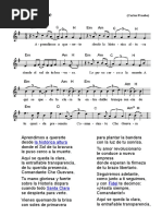 Partitura - Solo Le Pido A Dios - Melodia y Chords - 2017 | PDF