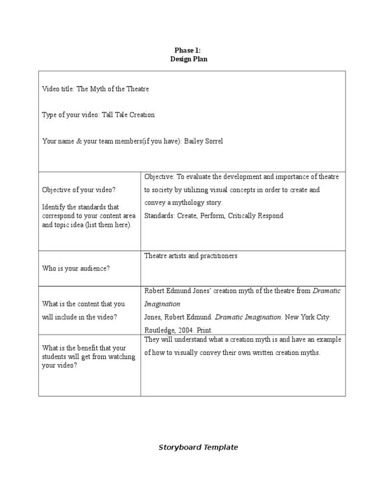 Phase 1: Design Plan: Imagination | PDF