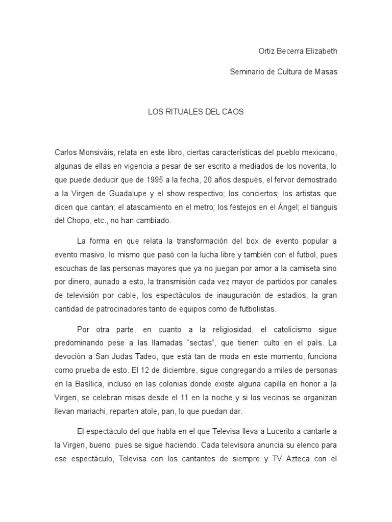 Rituales Del Caos | PDF | Brujería | México