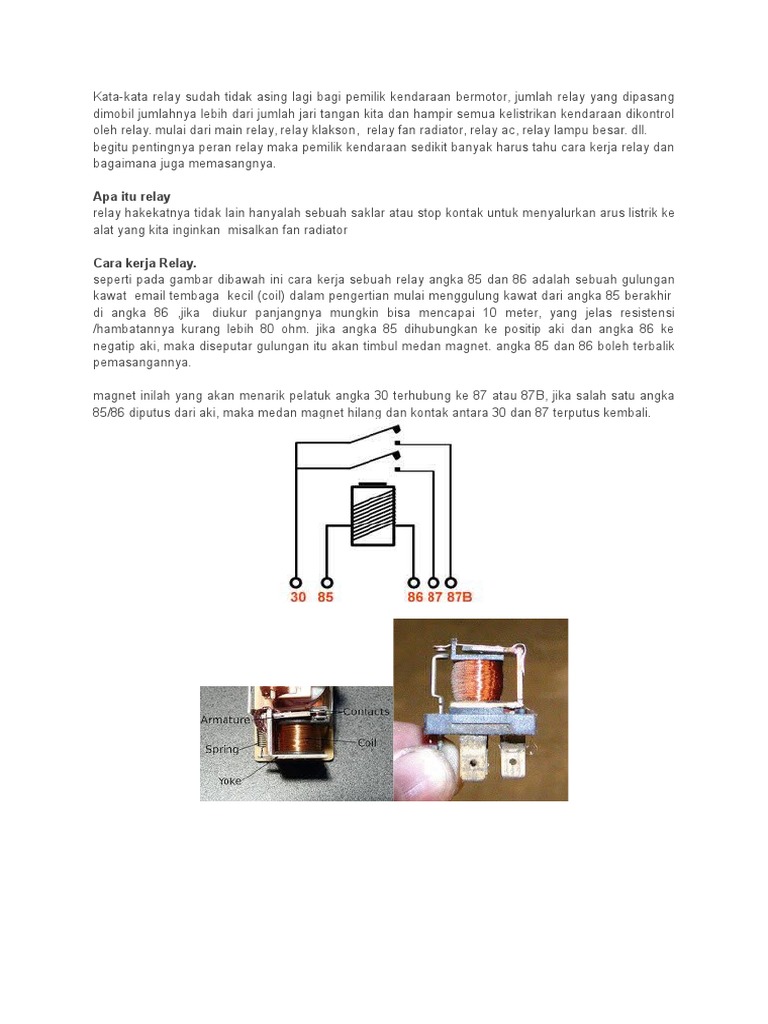 Prinsip Kerja Relay | PDF