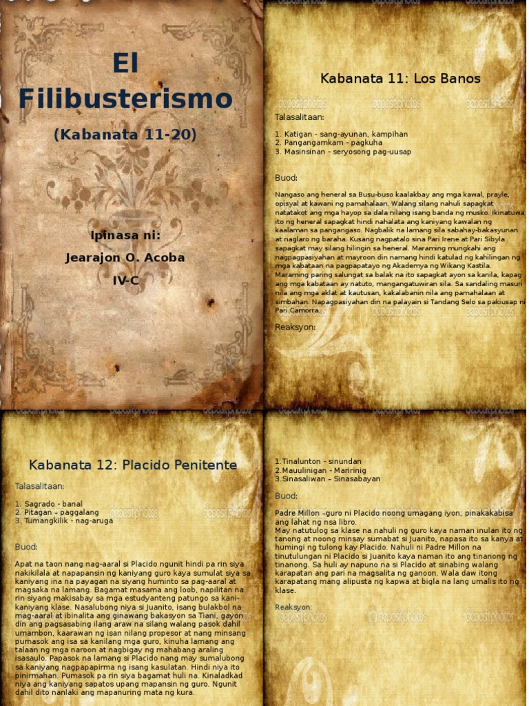 El Fili Kabanata 11 20 | PDF