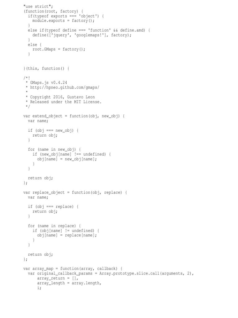 Gmapsjs V0424 Javascript Library Pdf Cascading Style Sheets Software Development