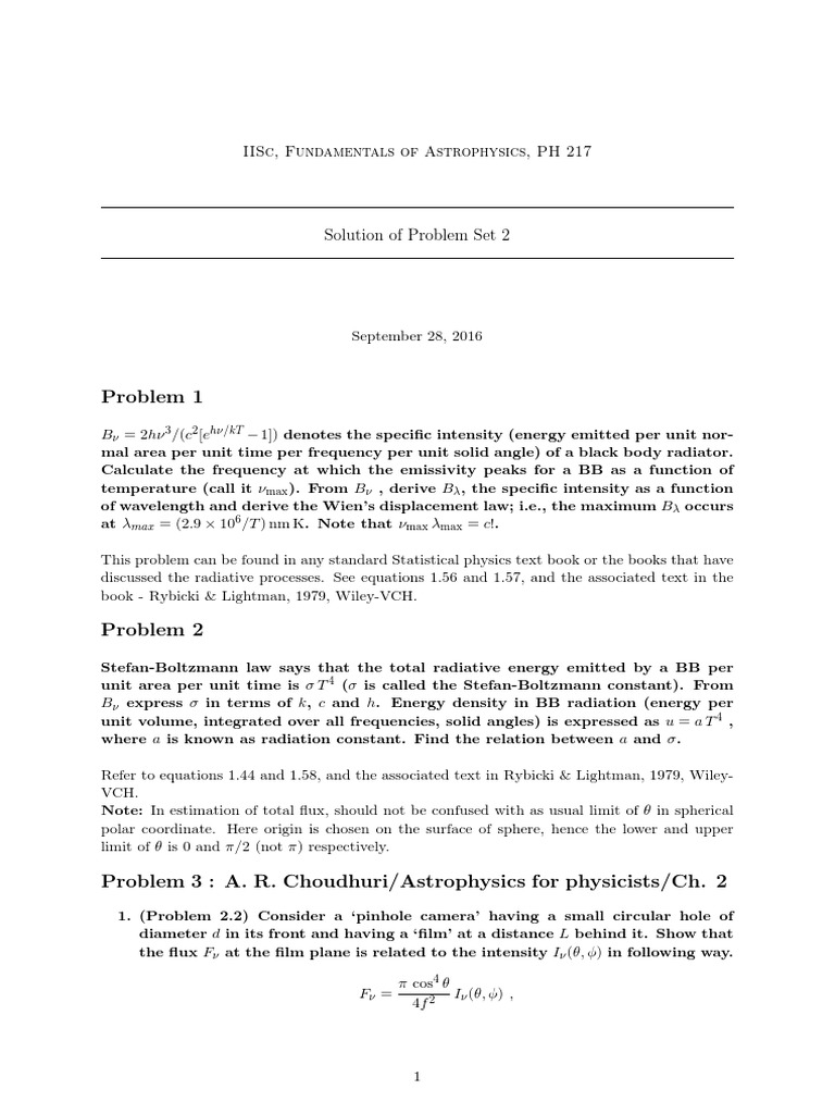 Ans HW2 | PDF | Cross Section (Physics) | Sun