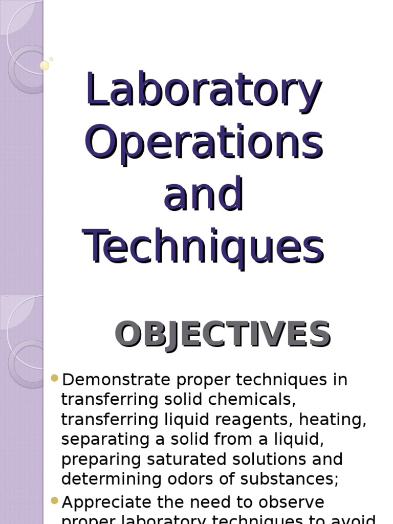 Lab Techniques | PDF | Filtration | Solution