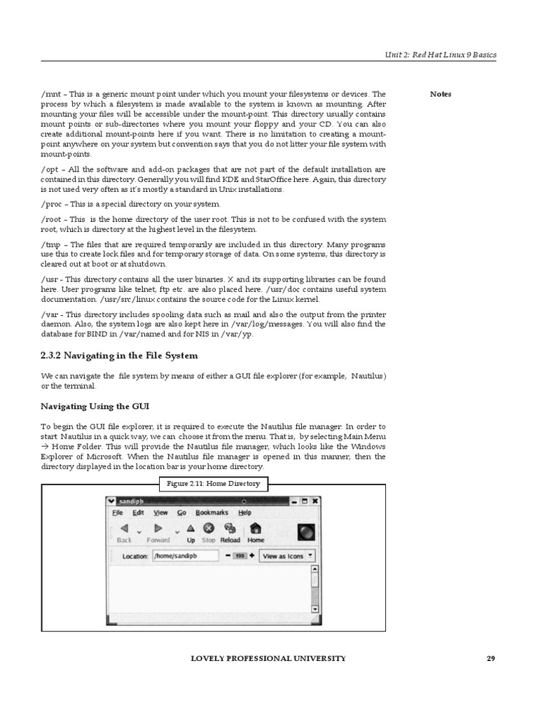 Notes 2 3 2 Navigating In The File System Pdf Computer File Directory Computing