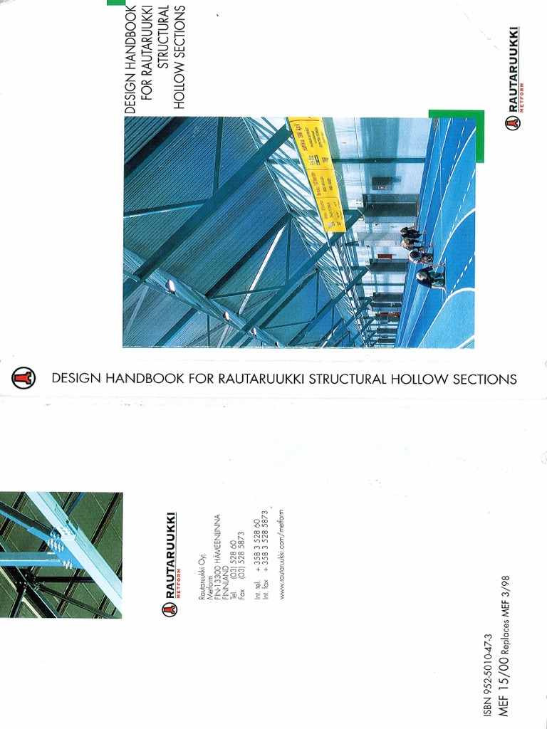 Design Handbook For RR Structural Hollow Sections | PDF