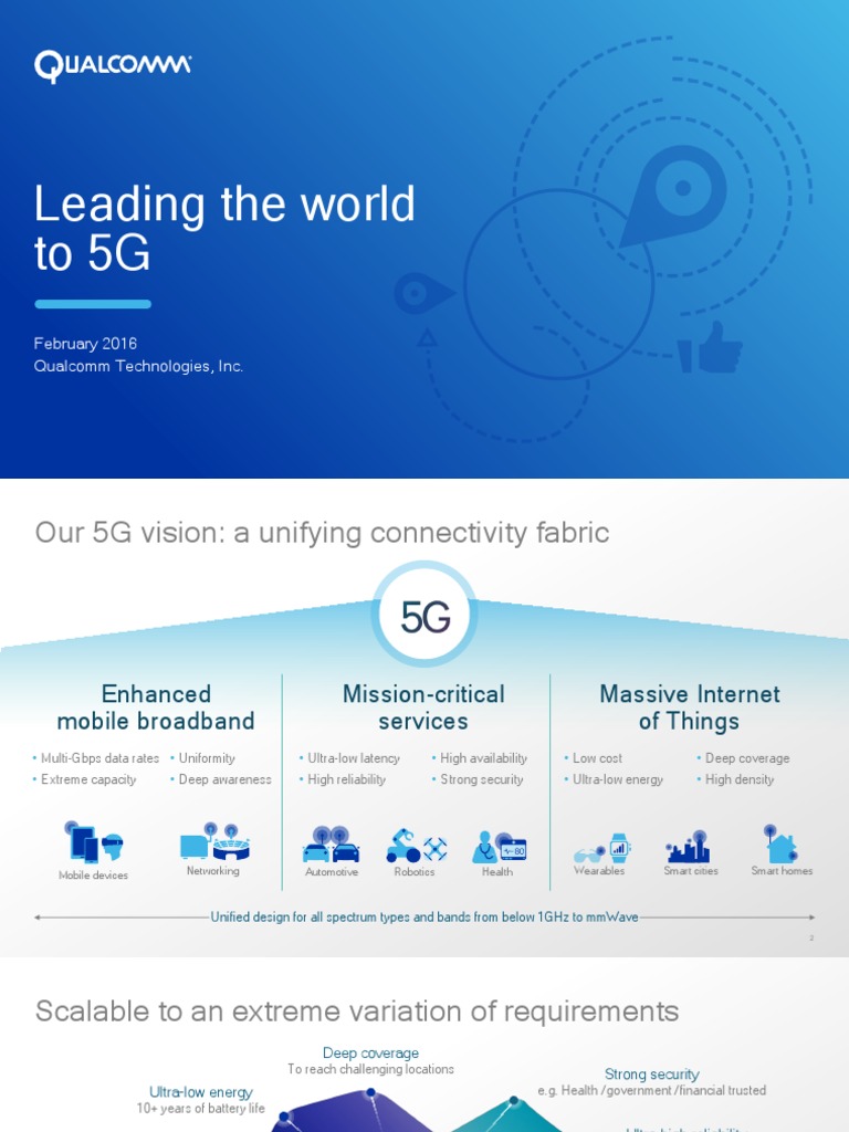 Qualcomm 5g Vision Presentation | PDF | Technology & Engineering