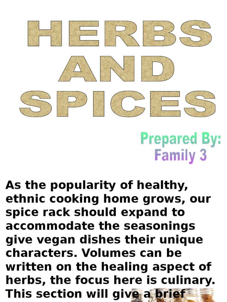 Herbs and Spices | PDF | Dill | Coriander
