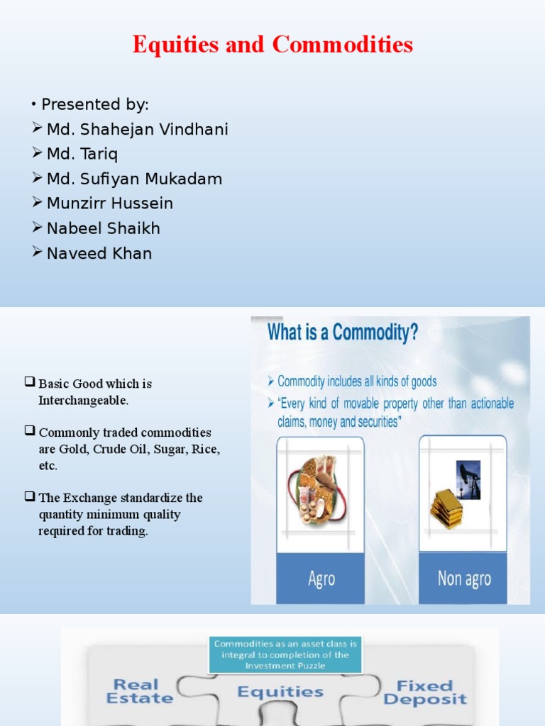 Commodities Presentation Final | PDF