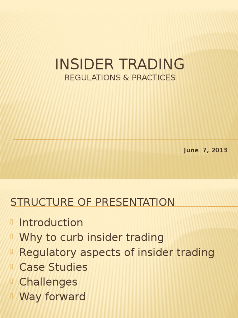 Ppt on Insider Trading | Insider Trading | Stocks | Free 30-day Trial ...