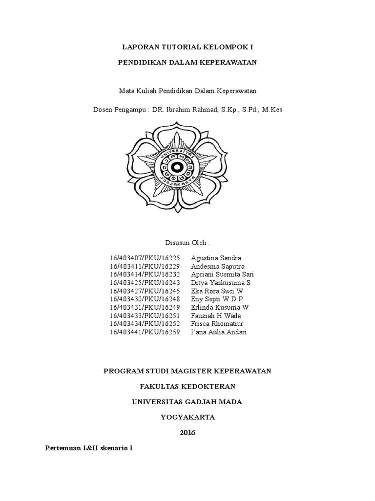 Laporan Tutorial Skenario I | PDF | Sains & Matematika