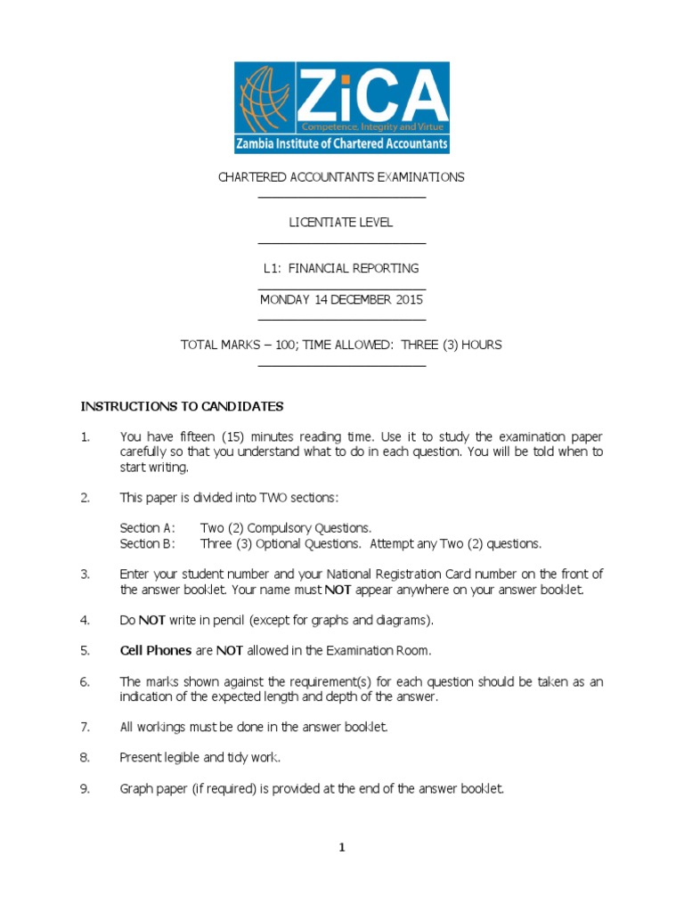 (L1) Financial Reporting PDF | PDF