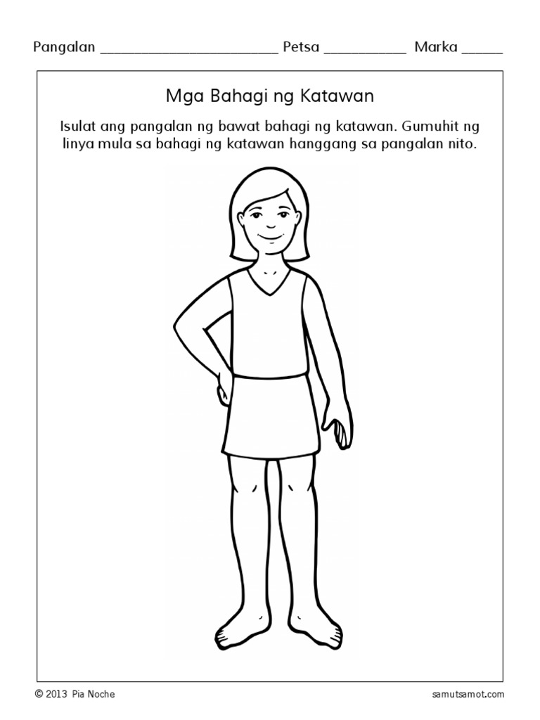 Mga Bahagi NG Katawan Babae | PDF