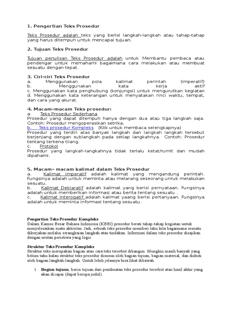 Contoh Teks Prosedur Cara Melakukan Sesuatu - Aneka Contoh