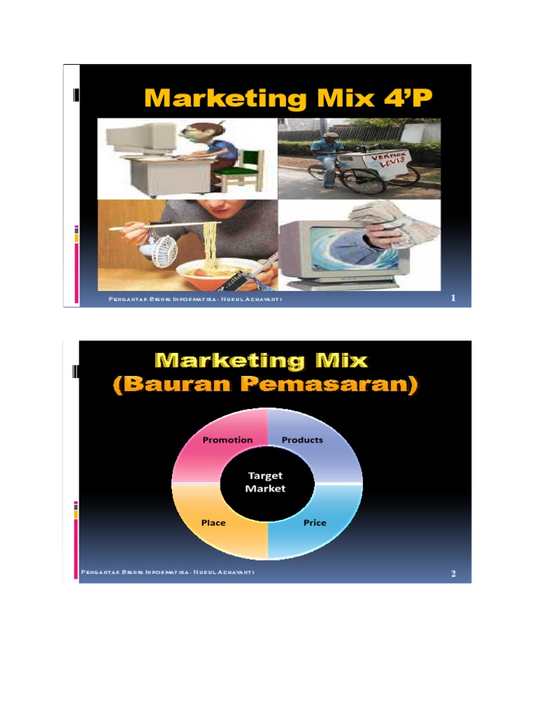 Materi 4 - Marketing Mix 4P | PDF