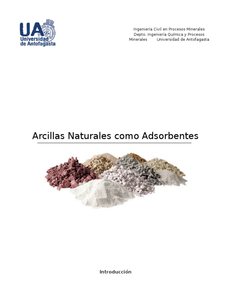 Arcillas Naturales Como Adsorbentes | PDF | Arcilla | Minerales