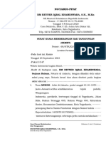 Contoh Akta - Pemberian Hak Tanggungan (APHT) | PDF