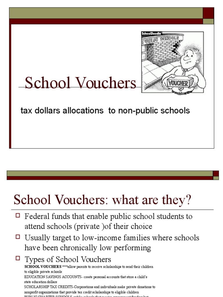School Vouchers Presentation | PDF | School Voucher | Private School