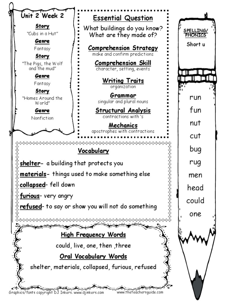 Spelling Unit 2 Week 2 | PDF