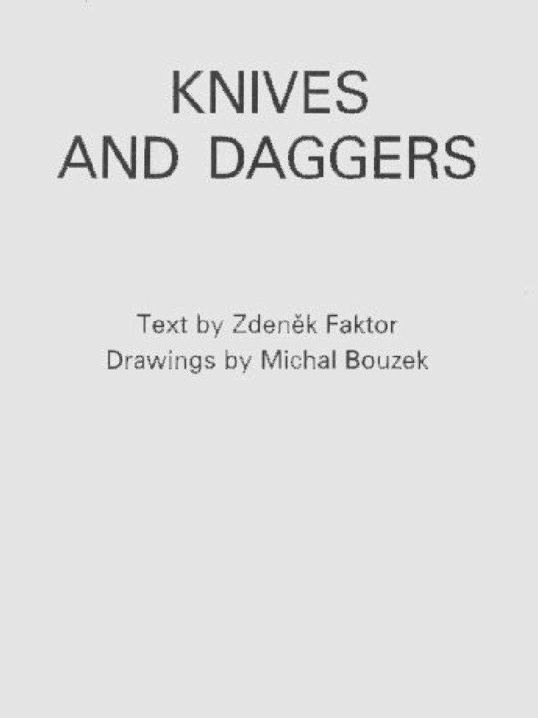 Knives and Daggers | PDF