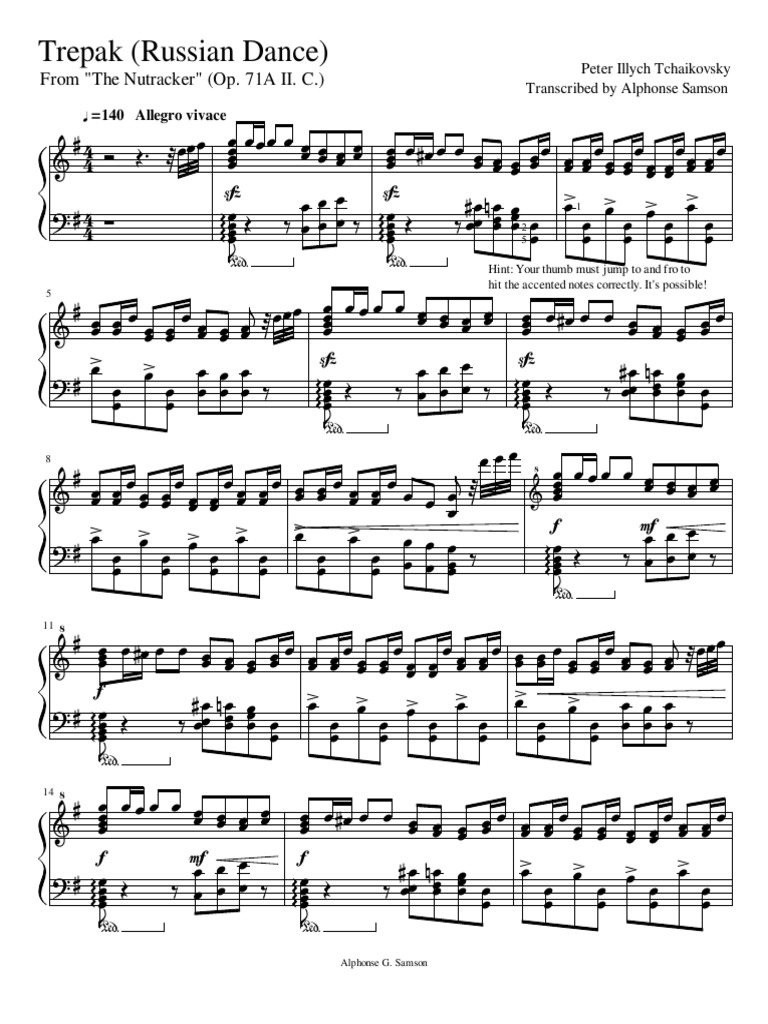 Trepak (Russian Dance) | PDF