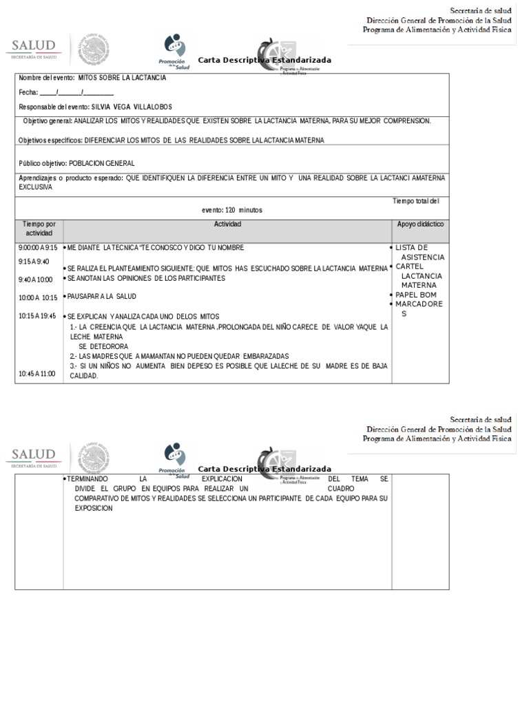 Carta Programatica Lactancia Materna